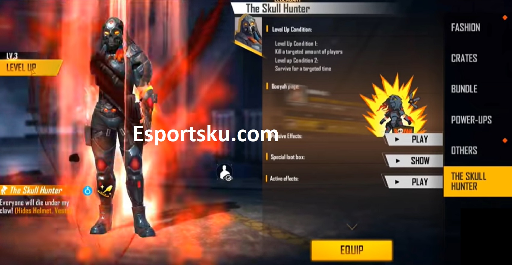 Kode Redeem FF 2 Maret 2023, Bundle Skull Hunter! – Esportsku