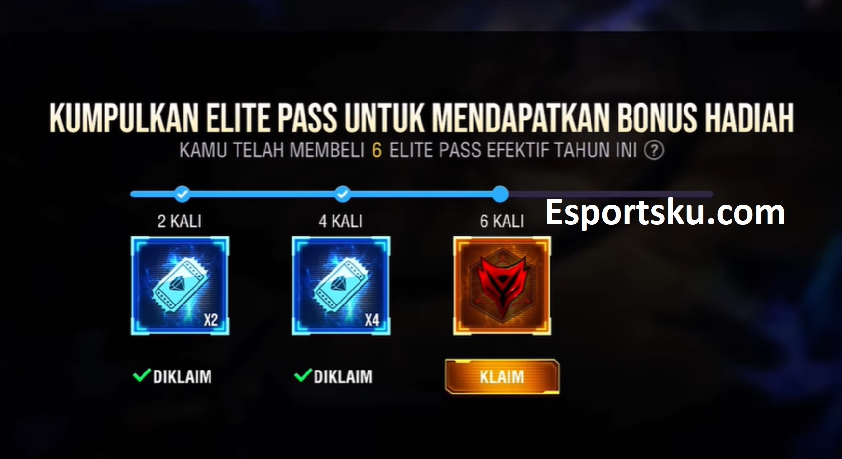 Cara Mendapatkan Elite Pass Repurchase Reward Free Fire (FF) – Esportsku