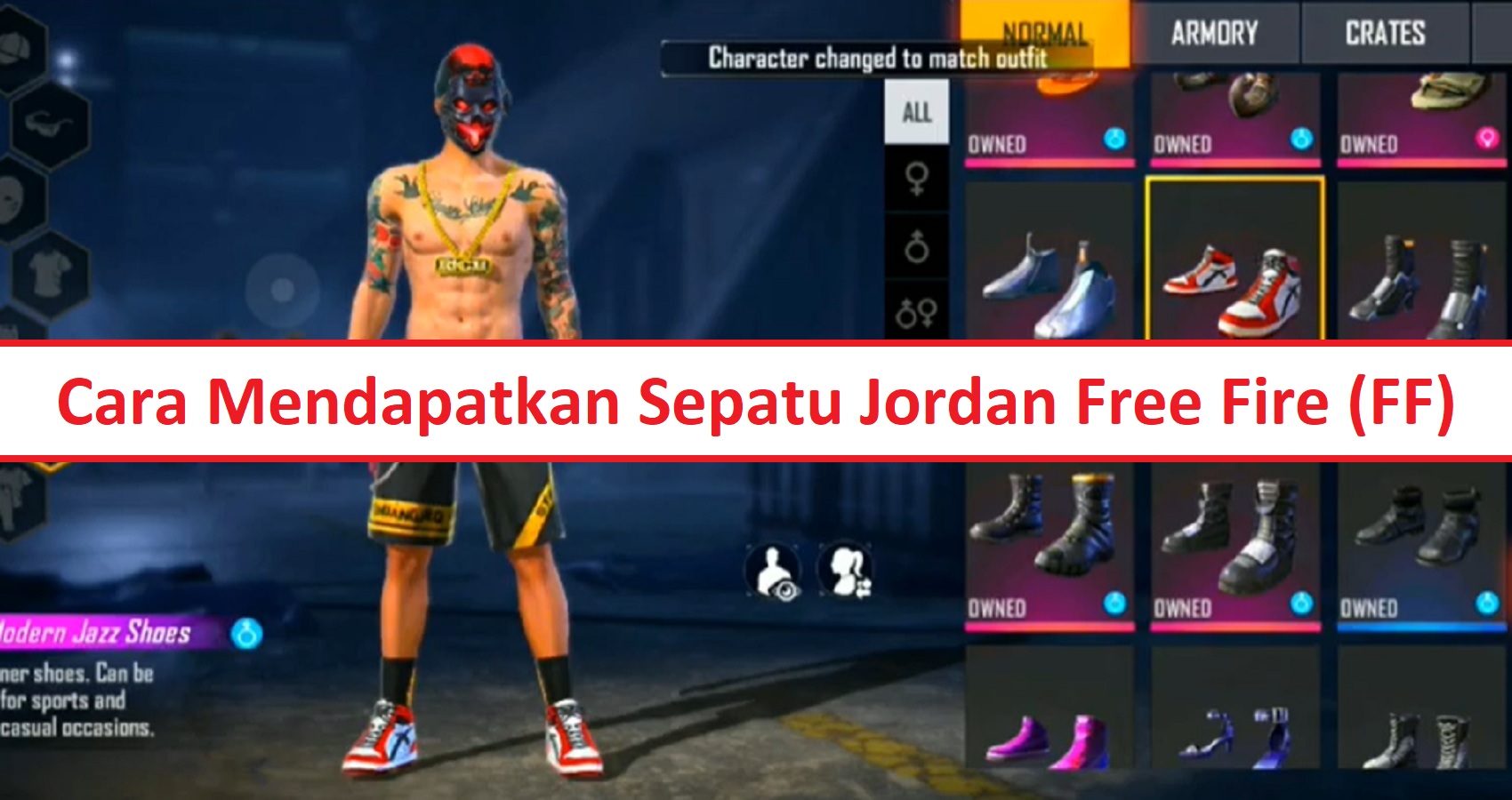 Cara Mendapatkan Sepatu Jordan Free Fire (FF) – Esportsku