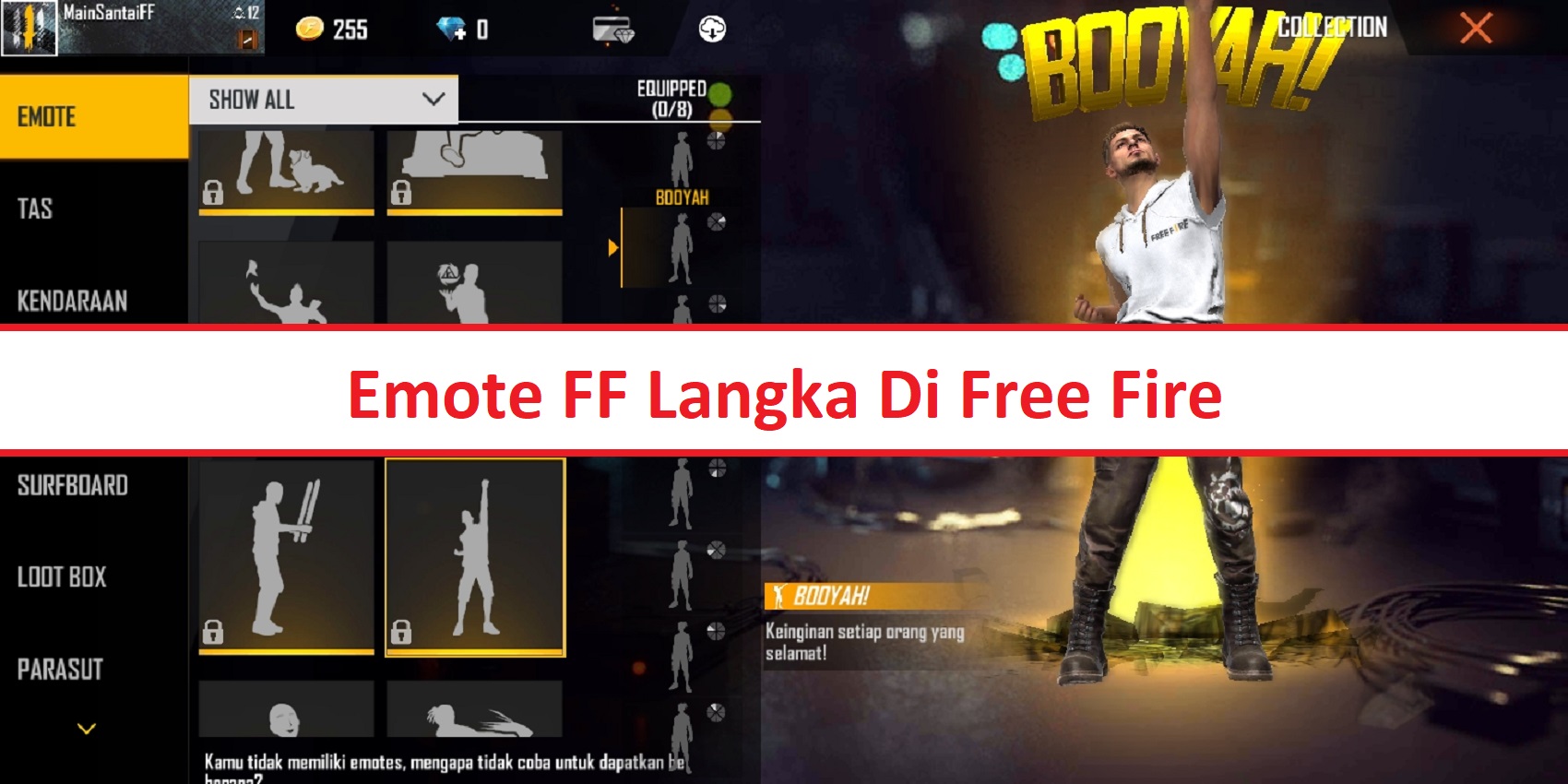 20 Emote FF Langka, Pemain Free Fire Wajib Punya! – Esportsku