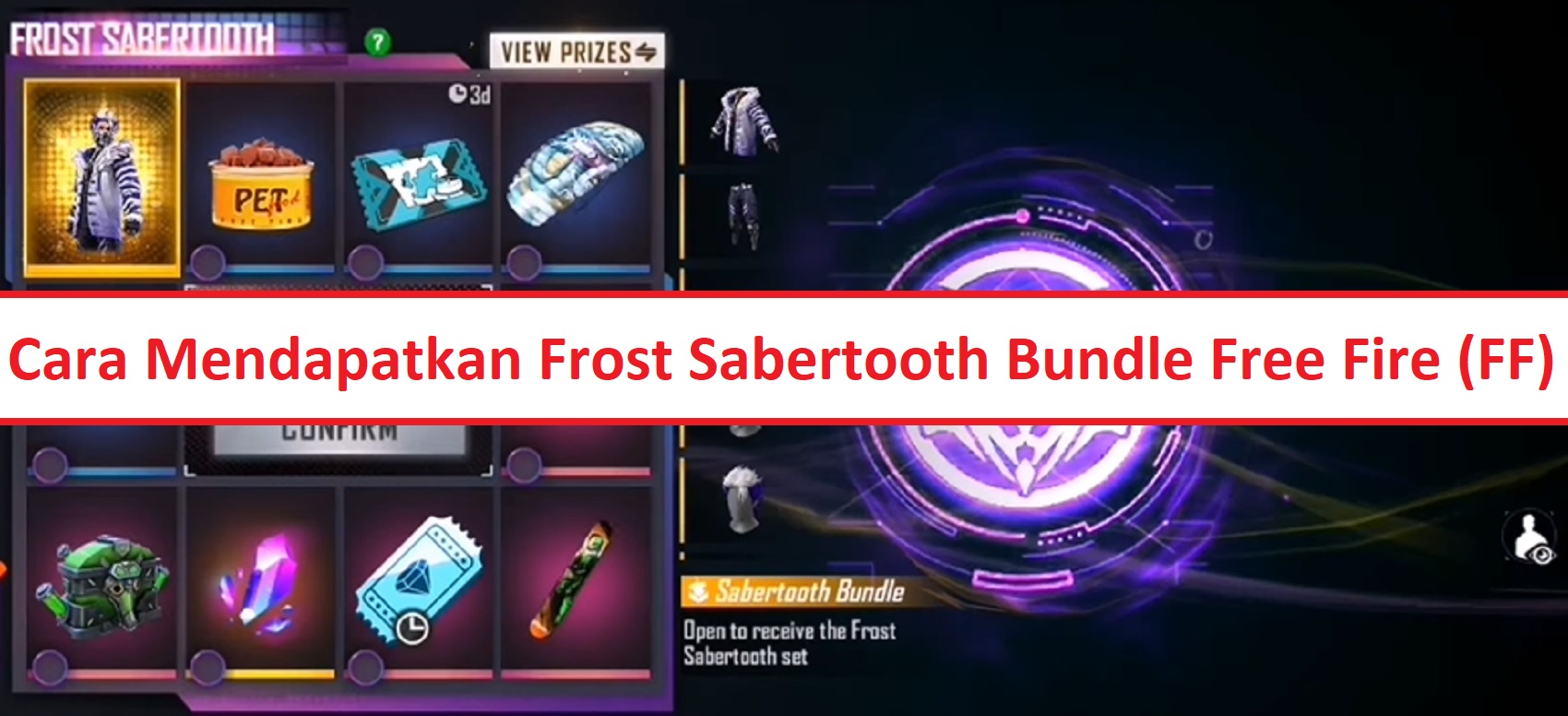 Cara Mendapatkan Frost Sabertooth Bundle Free Fire (FF) – Esportsku