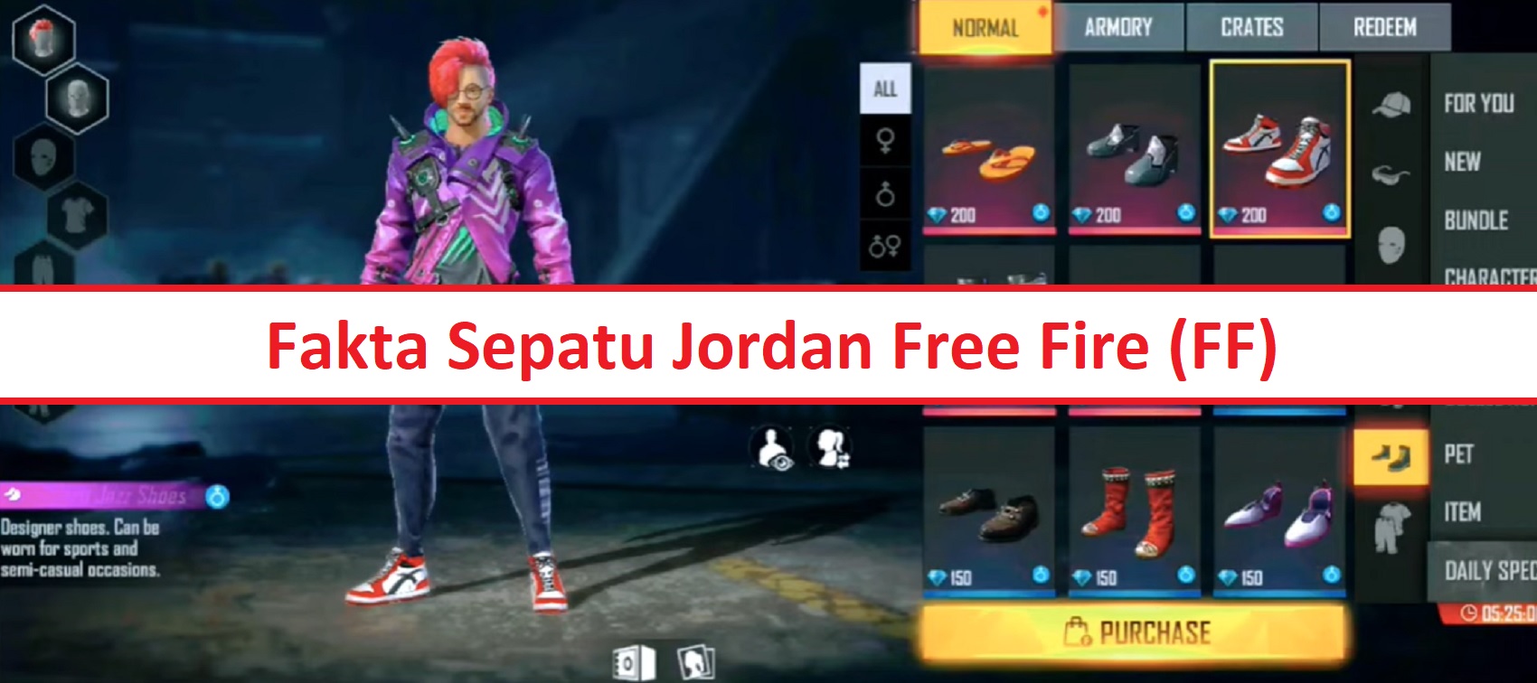 7 Fakta Sepatu Jordan Free Fire (FF) – Esportsku