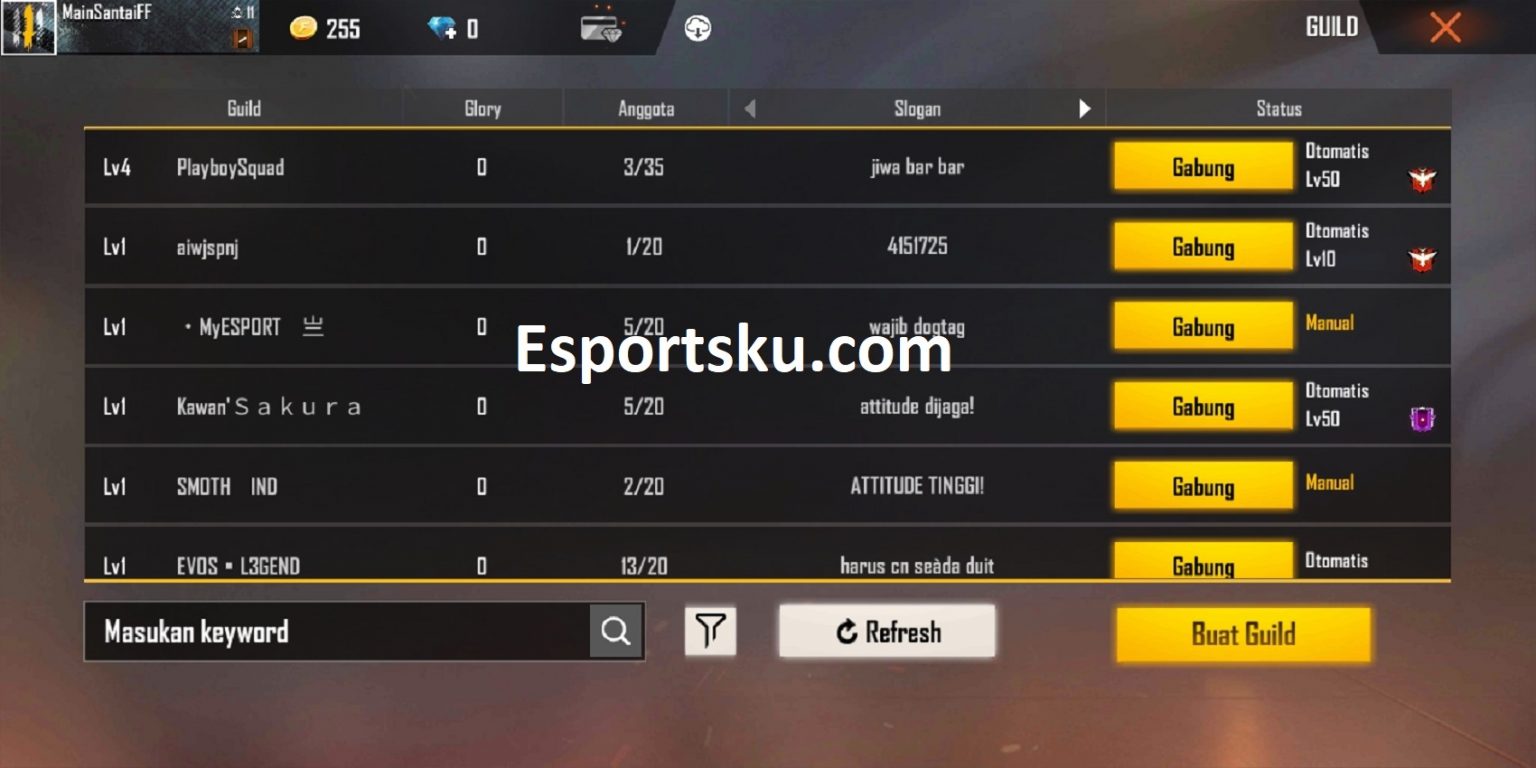 Slogan Guild Free Fire (FF), Ciri Khas Menarik! – Esportsku