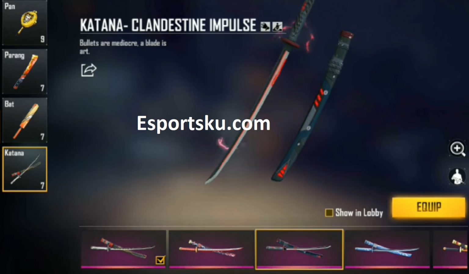 30 Skin Katana Terbaik Free Fire (FF) Untuk Akun Old! – Esportsku