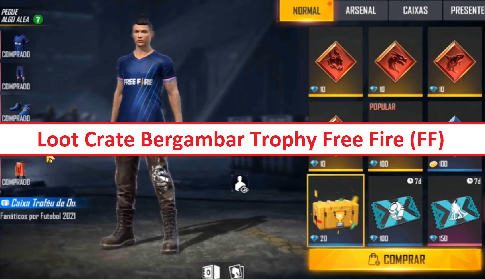Loot Crate Bergambar Trophy Free Fire (FF) – Esportsku