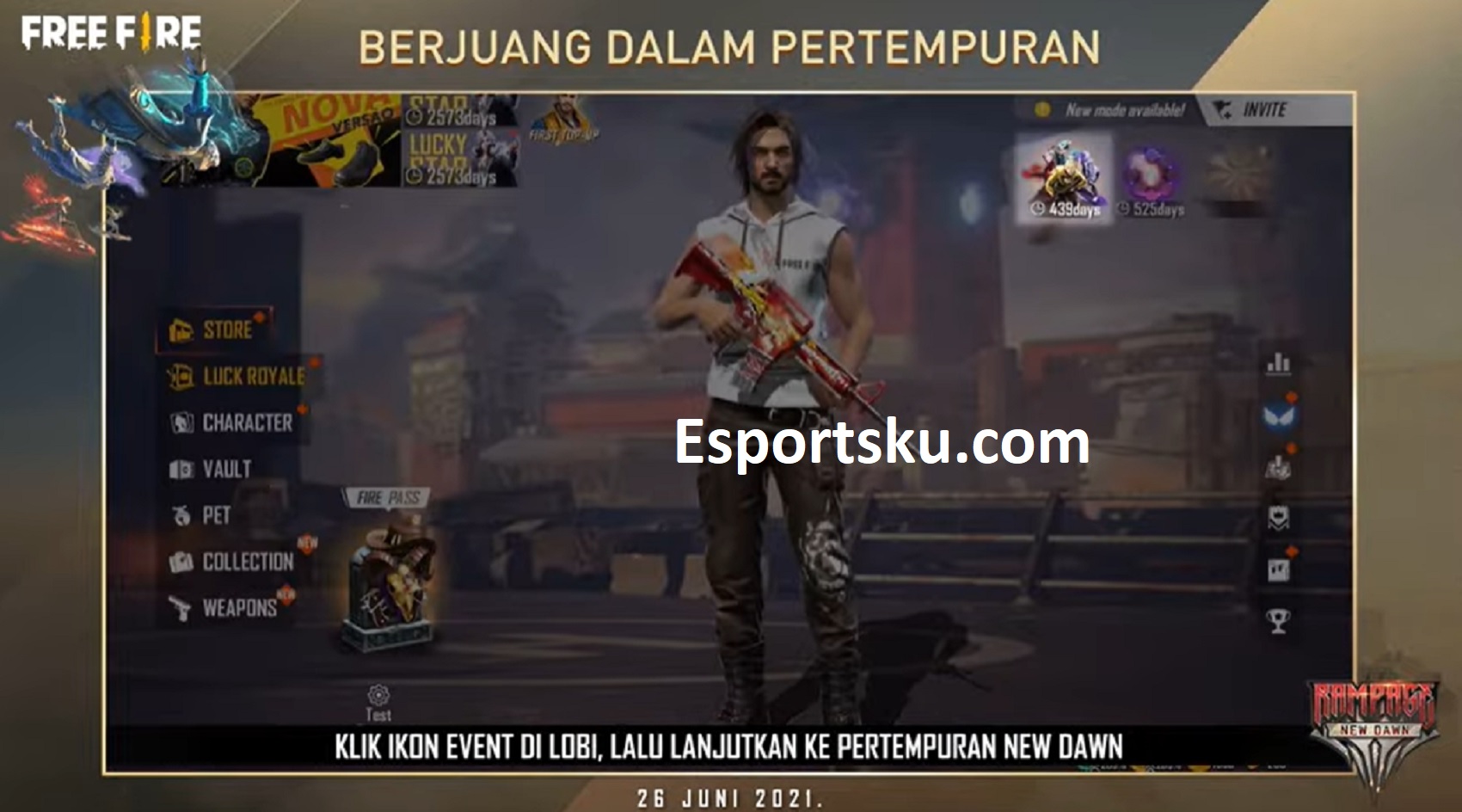 Cara Bermain Event Pertempuran New Dawn Free Fire (FF) – Esportsku
