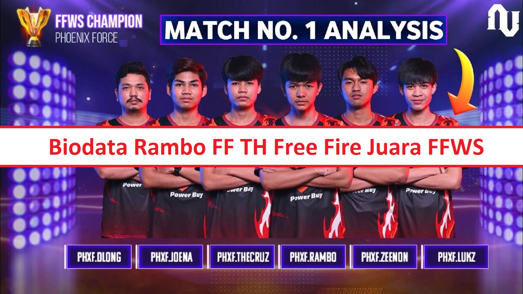 ID Rambo FF, Biodata Evos TH Free Fire Juara FFWS – Esportsku