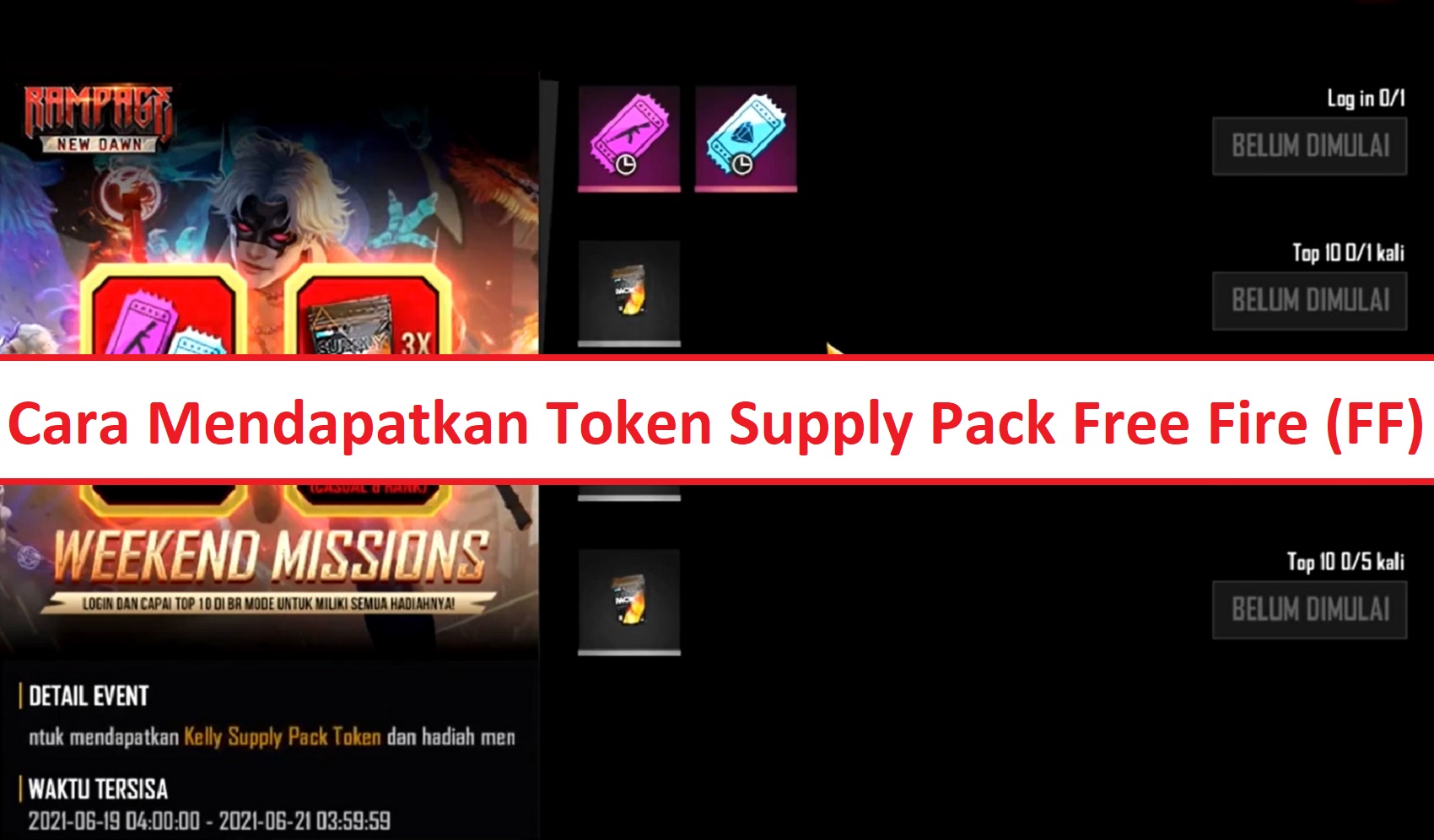 Cara Mendapatkan Token Supply Pack Free Fire (FF) – Esportsku