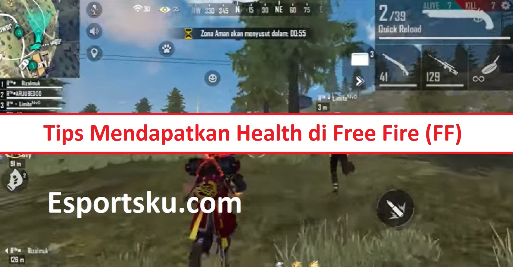 6 Tips Mendapatkan Health di Free Fire (FF) – Esportsku