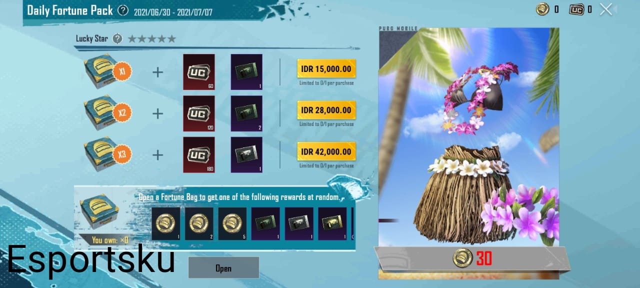 Event Daily Fortune Pack Tersedia di PUBG Mobile – Esportsku