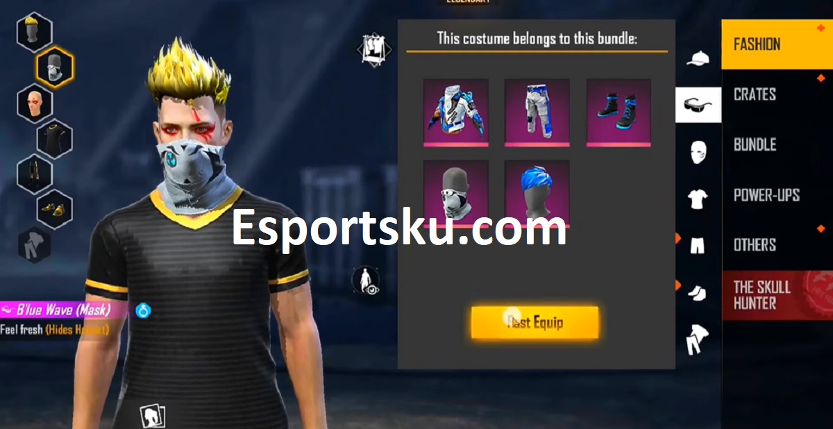 Bundle Blue Wave Free Fire (FF) Terbaru – Esportsku