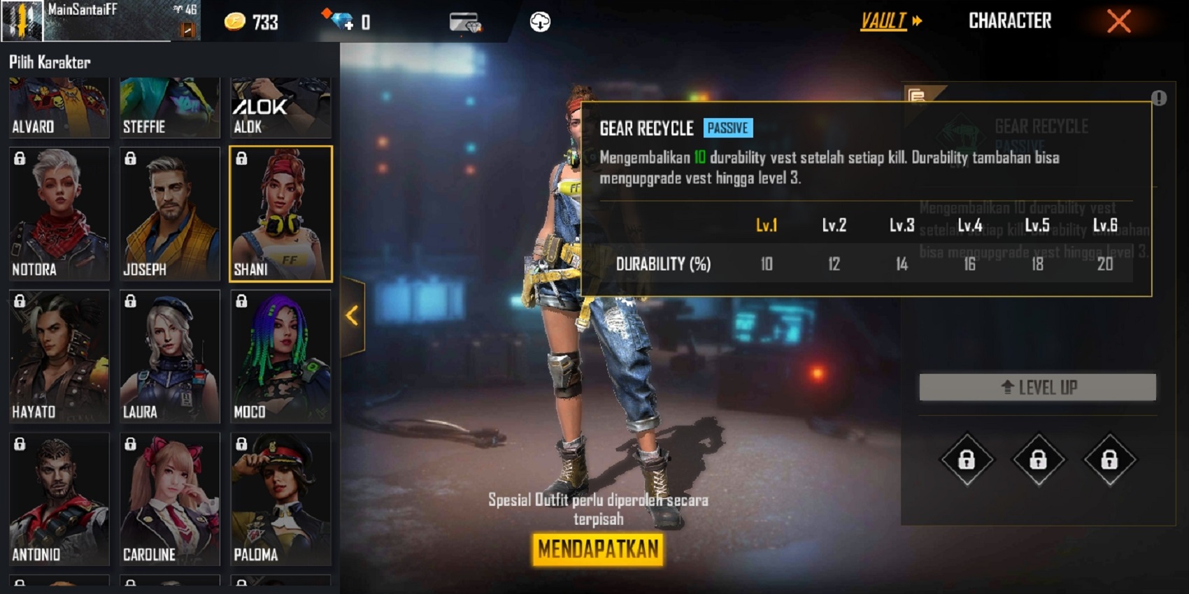 Dapat Buff, Kini Shani FF Jadi Meta di OB29 Free Fire – Esportsku
