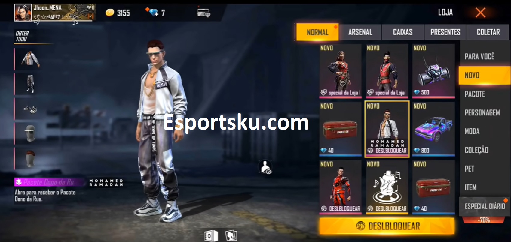 Bocoran Bundle Mohamed Ramadan Free Fire (FF) – Esportsku
