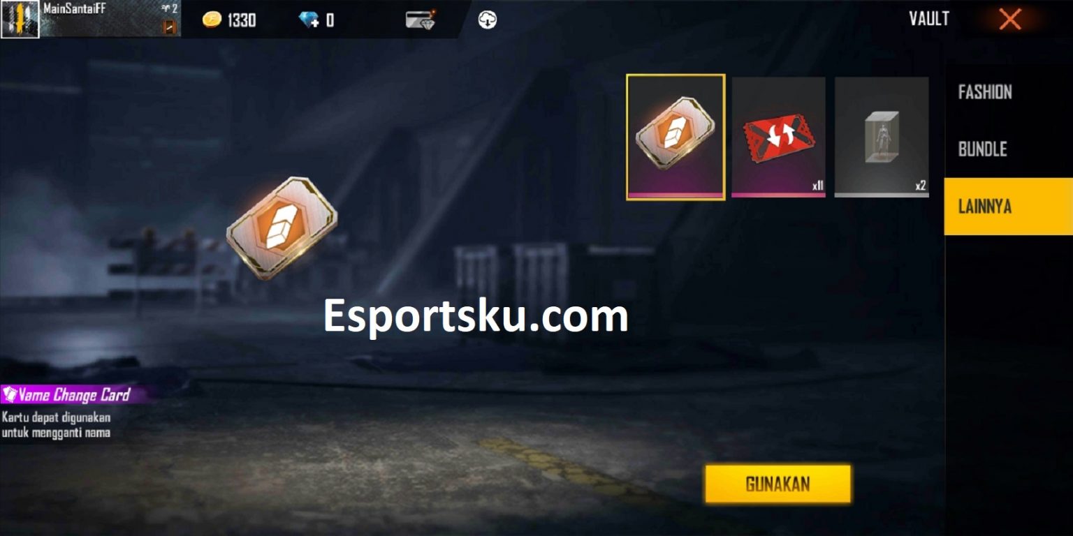 Berapa Diamond (Dm) Ganti Nama Free Fire (FF) – Esportsku