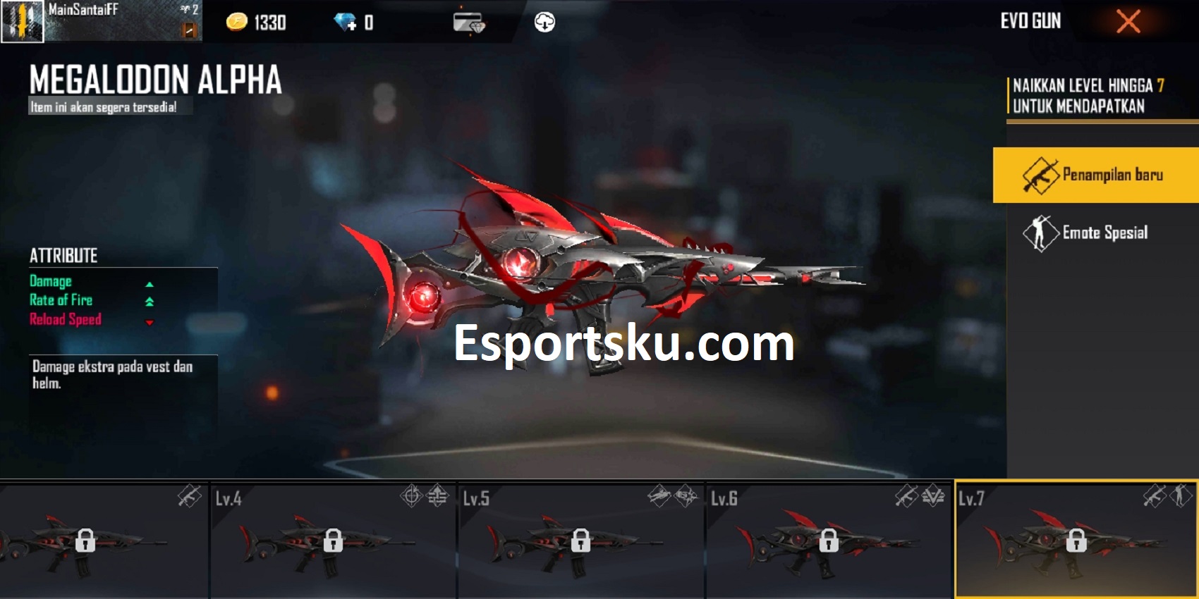 7 Senjata Evo Gun FF Terbaik dan Terkeren Free Fire – Esportsku