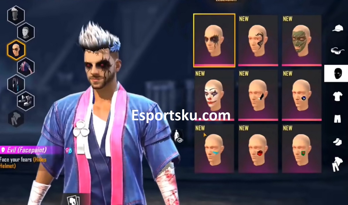 10 Facepaint FF Terkeren di Free Fire – Esportsku