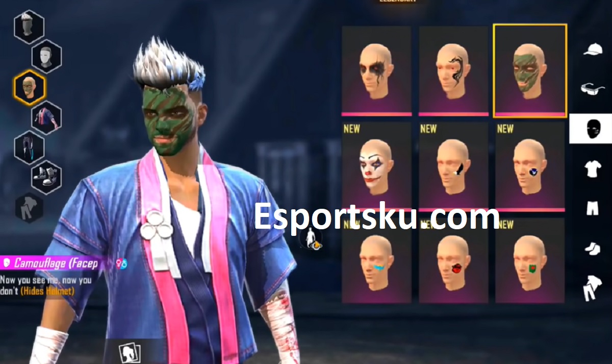 10 Facepaint FF Terkeren di Free Fire – Esportsku