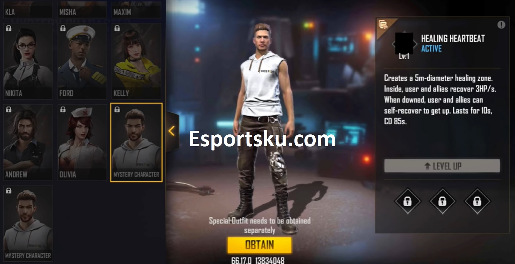 Mystery Character FF Bisa Revive Sendiri di Free Fire – Esportsku