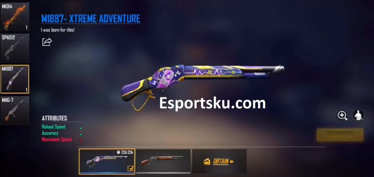 14 Skin M1887 Free Fire (FF) Terbaik dan Statistiknya – Esportsku