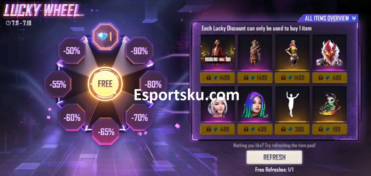 Lucky Wheel V2.0 Free Fire (FF), Modern Wheel! – Esportsku