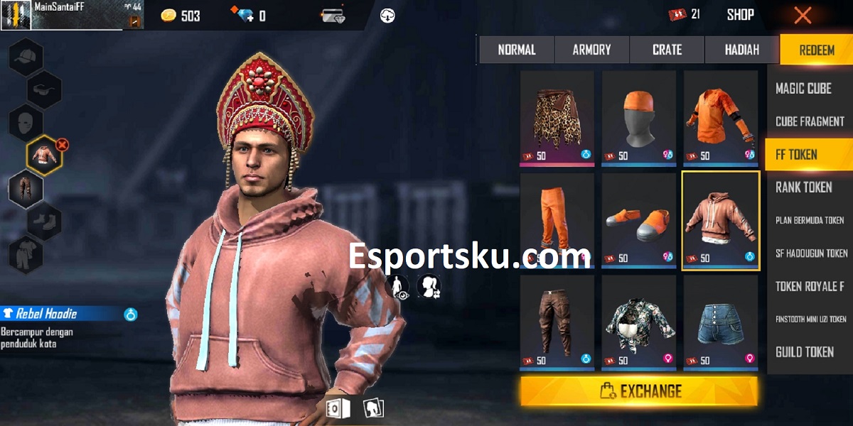 Cara Dapatkan Satu Set Rebel Keren Free Fire (FF) – Esportsku
