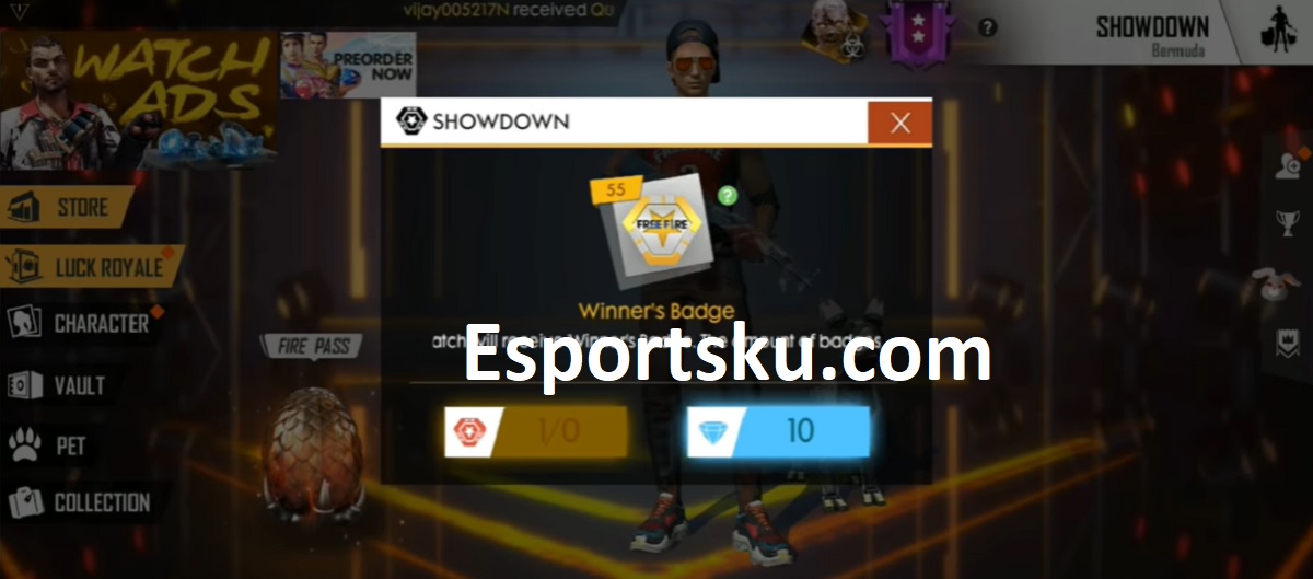 Apa Itu Mode Winner Badge Free Fire (FF)? – Esportsku