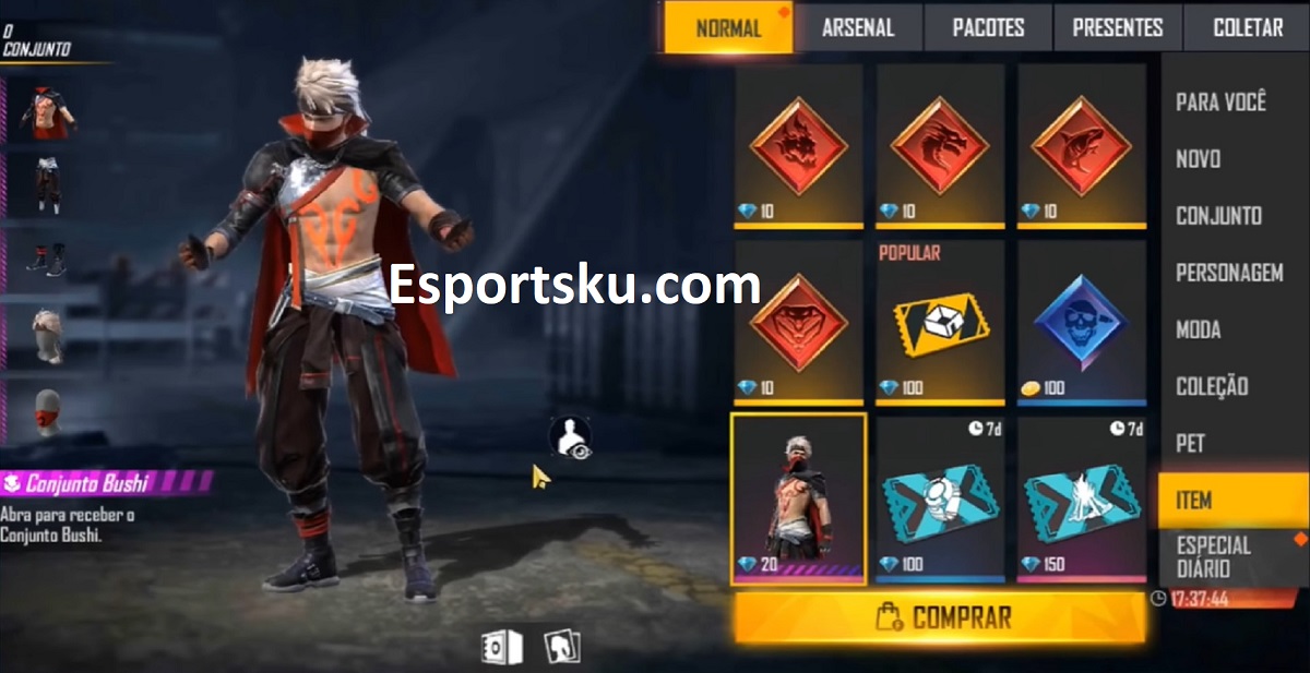 Bocoran Bundle Bushi Ninja Free Fire (FF) – Esportsku