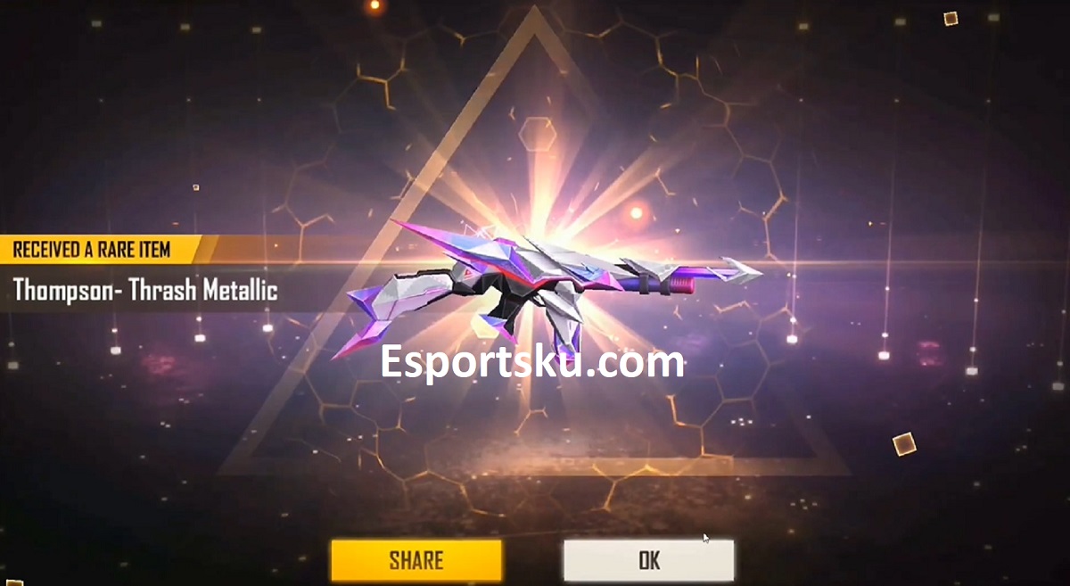 Cara Mendapatkan Thompson Thrash Metallic Free Fire (FF) – Esportsku