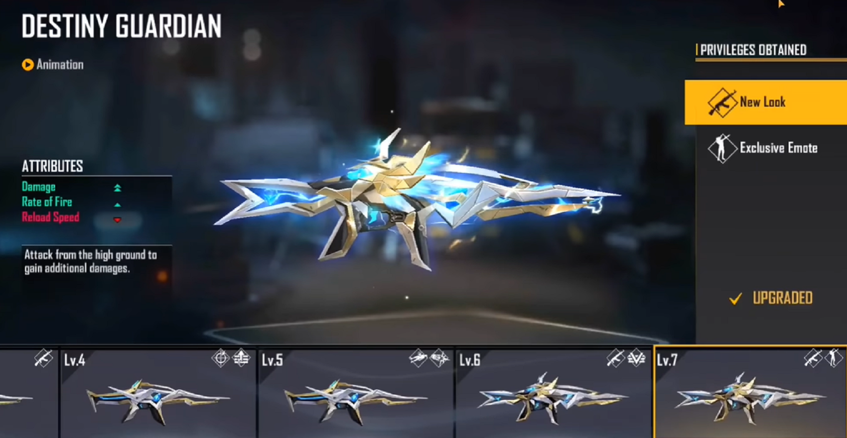 Perubahan Evolution XM8 Destiny Guardian Free Fire (FF) – Esportsku