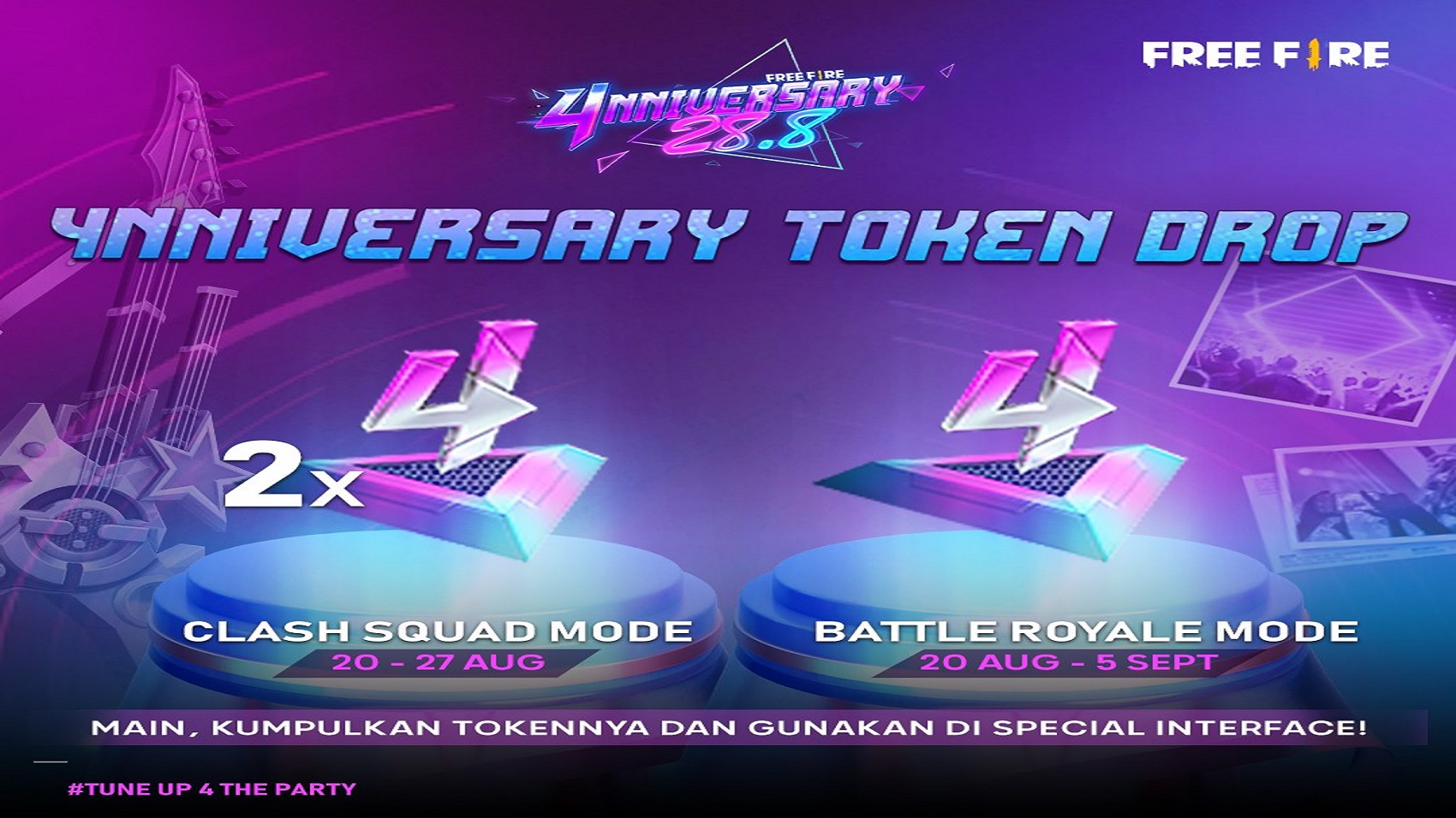 Cara Mendapatkan Token Dynamic Anniversary Free Fire (FF) – Esportsku