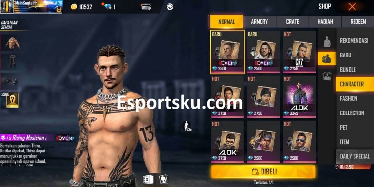 Berapa Harga Bundle Thiva Free Fire (FF)? – Esportsku