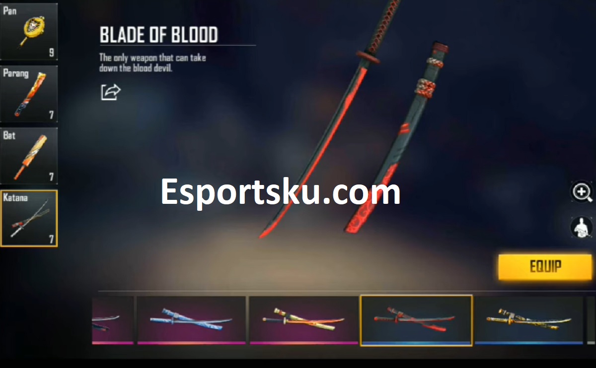 26 Skin Katana Terbaik Free Fire (FF) Untuk Akun Old! – Esportsku