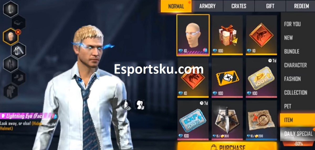 Lightning Eye Free Fire (FF), Mata Petir Pertama! – Esportsku