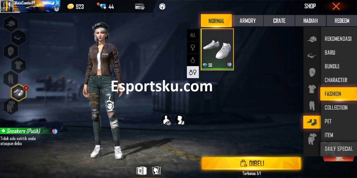 Cara Mendapatkan Sepatu Sneakers Putih Free Fire (FF) – Esportsku