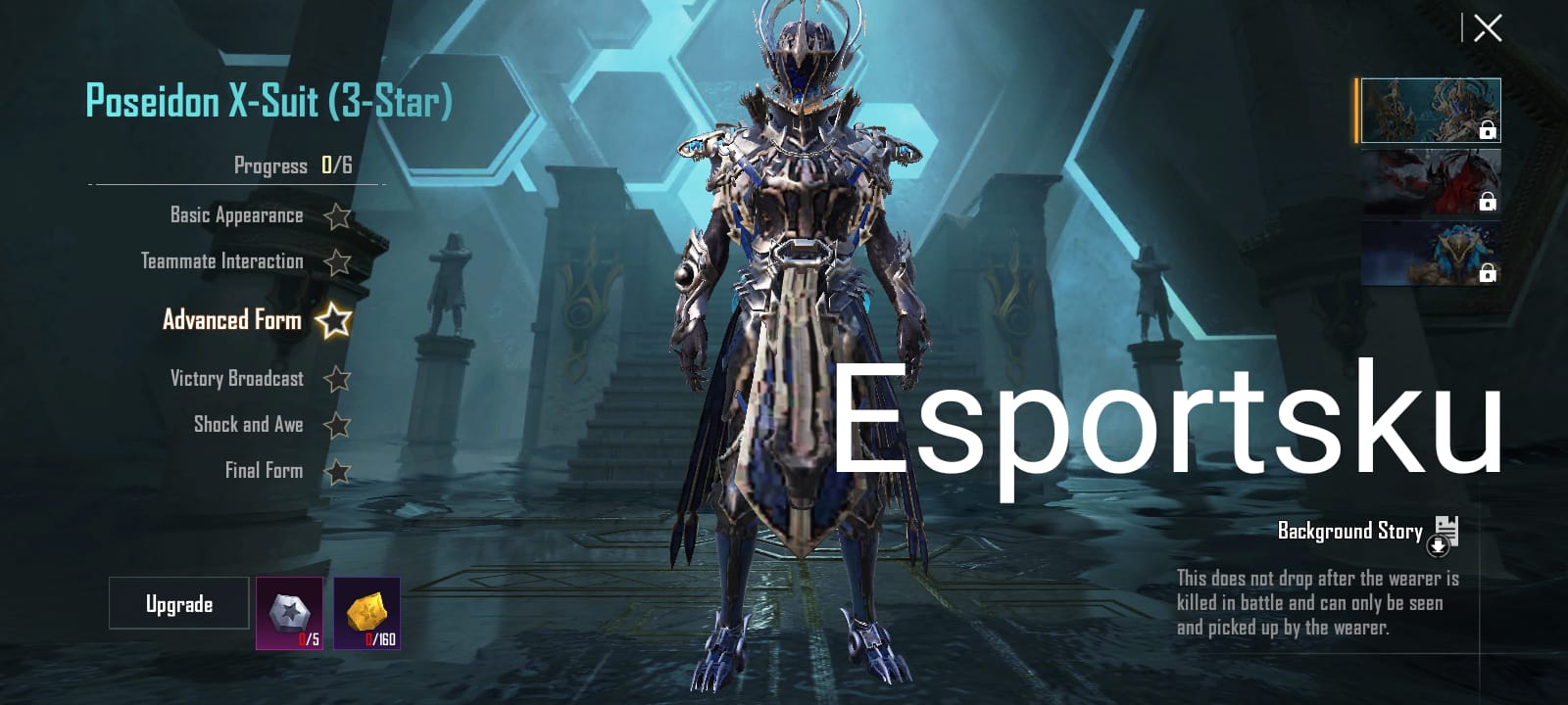 Penampakan X-Suit Poseidon PUBG Mobile, Dari Level Basic Hingga Final ...
