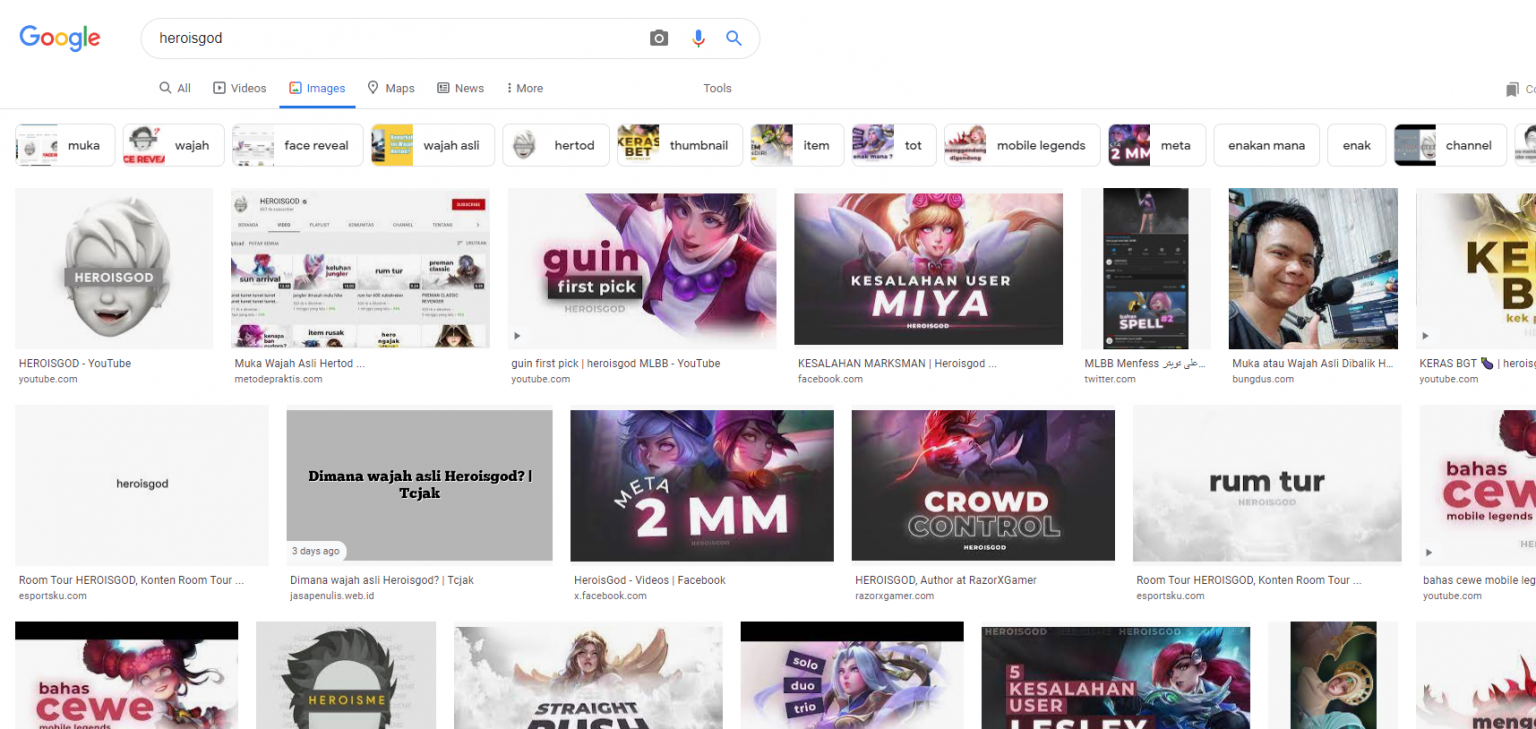 Muka HEROISGOD, Inikah Wajah Asli Hertod? – Esportsku