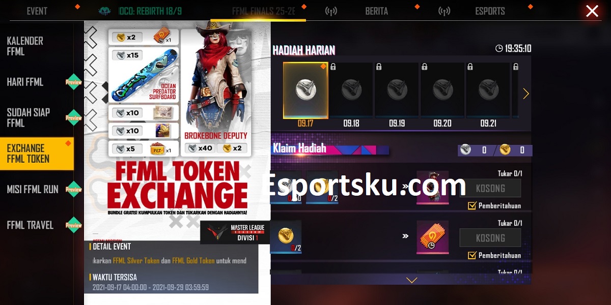 Cara Mendapatkan Token FFML Bronze Dan Silver Free Fire (FF) – Esportsku