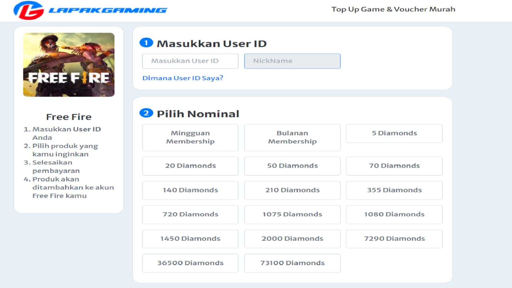 Apa Itu Lapakgaming Free Fire (FF), Top Up Murah Meriah! – Esportsku
