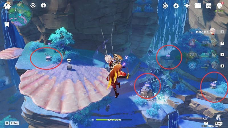 Lokasi Lightning Strike Probe Genshin Impact (Watatsumi & Seirei ...