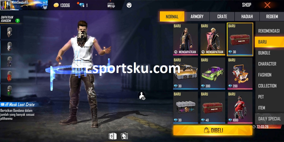 5 Alasan Skin Masker Populer di Free Fire (FF) – Esportsku