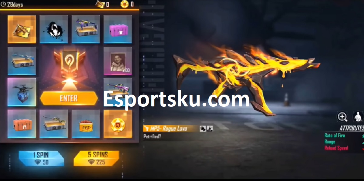 Cara Mendapatkan Incubator Skin MP5 Fatal Snarl Free Fire (FF) – Esportsku