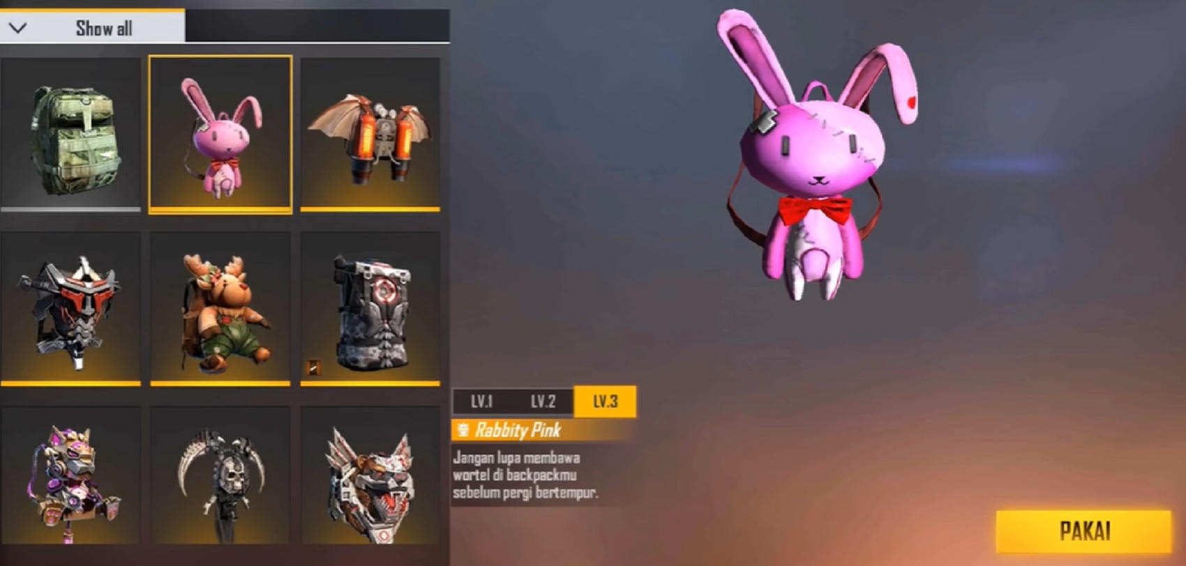 Tas Kelinci Pink Free Fire (FF), Cara Mendapatkannya Disini! – Esportsku