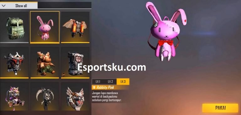 Tas Kelinci Pink Free Fire (FF), Cara Mendapatkannya Disini! – Esportsku