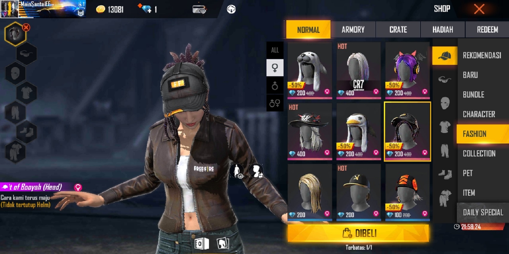 Cara Mendapatkan Spirit Hair Skin Free Fire (FF) – Esportsku