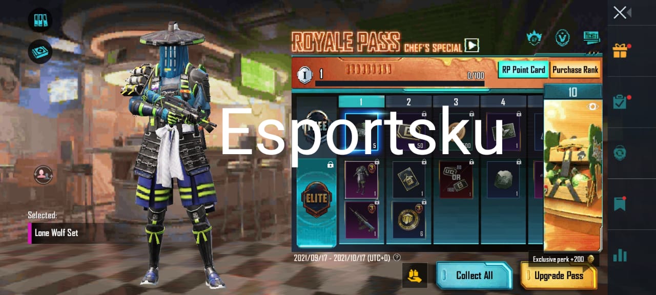 RP Rewards Royale Pass Month 3 Chef's Special PUBG Mobile – Esportsku
