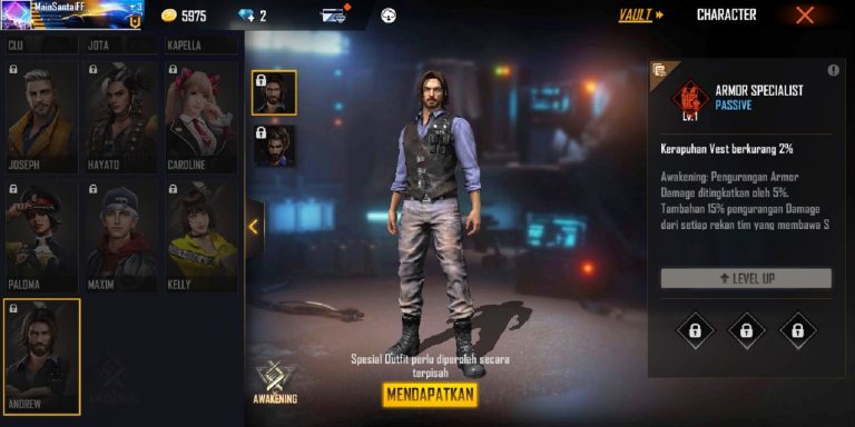 8 Fakta Unik Karakter Andrew Free Fire (FF) – Esportsku