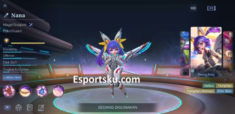 Harga Skin Nana Mecha Baby Epic Mobile Legends (ML) – Esportsku
