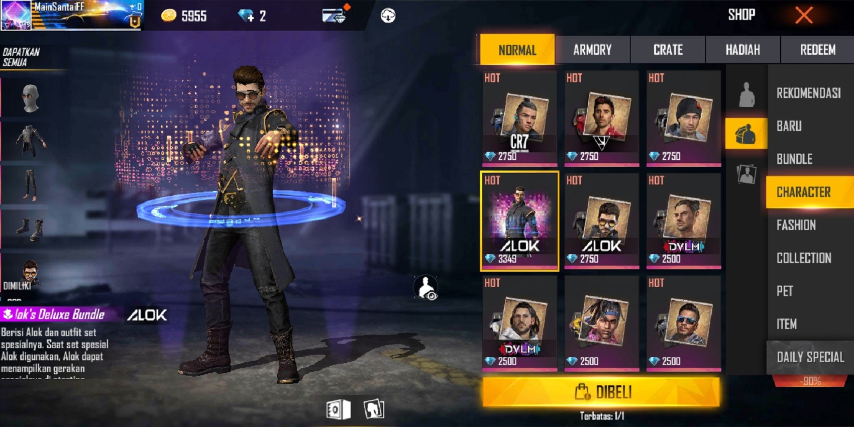 Skin Karakter DJ Alok Free Fire (FF), Harus Dibeli? – Esportsku