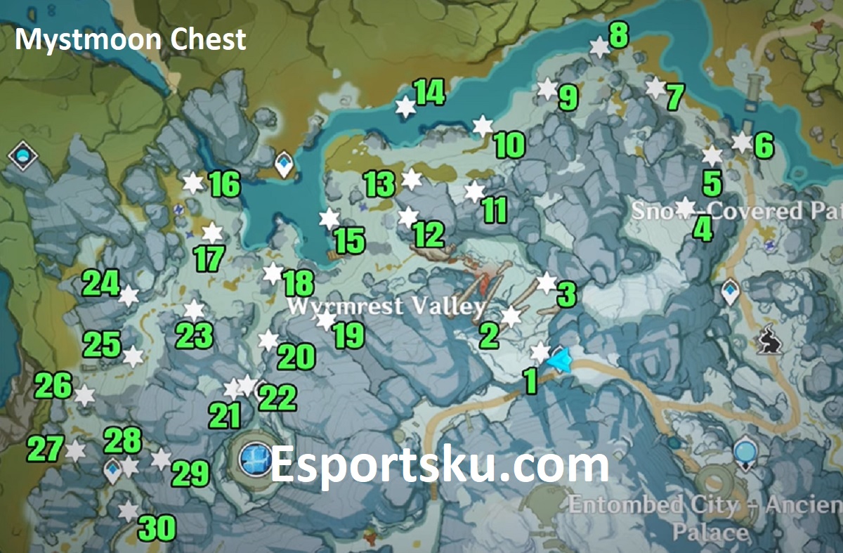 Lokasi Mystmoon Chest & Moonchase Charm Genshin Impact Update! – Esportsku