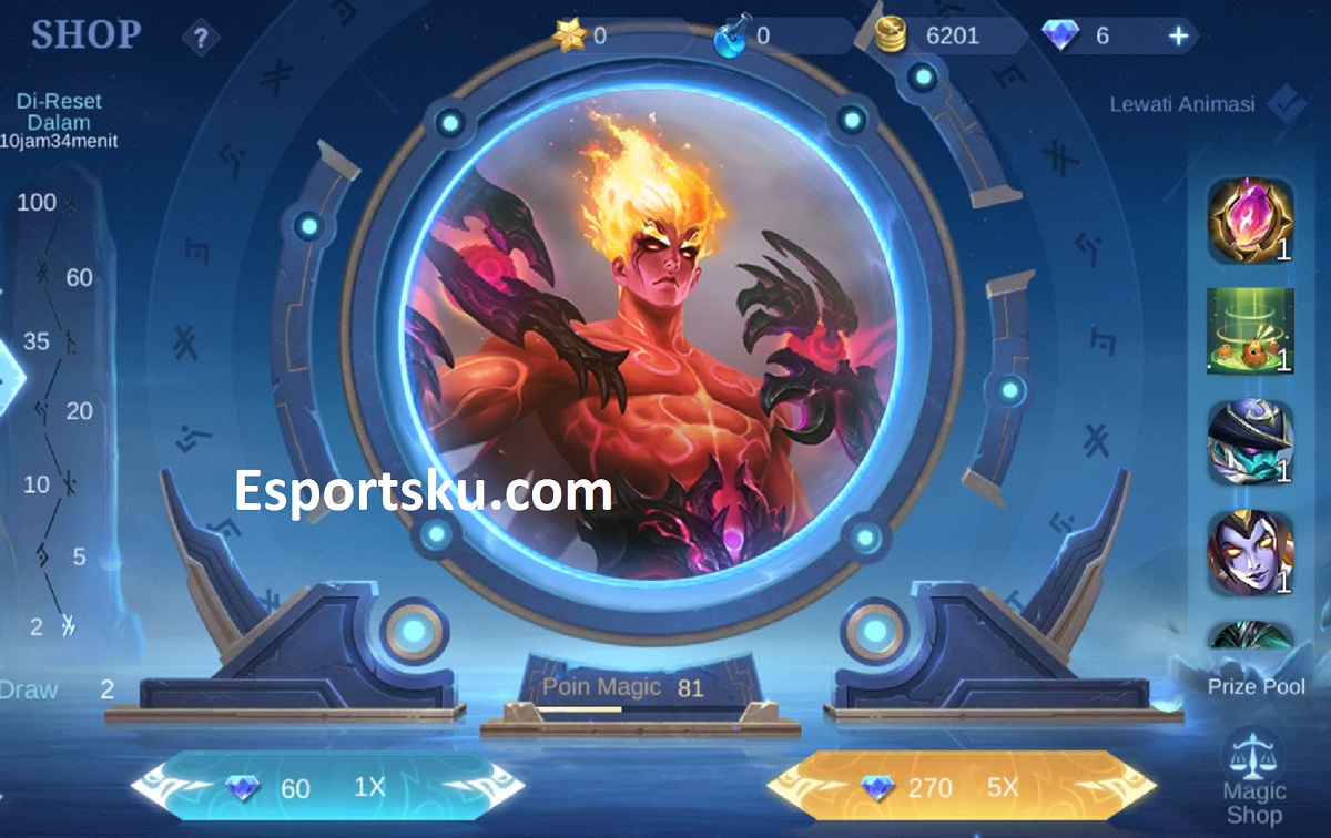 Hadiah Milestone Magic Wheel Mobile Legends (ML) – Esportsku